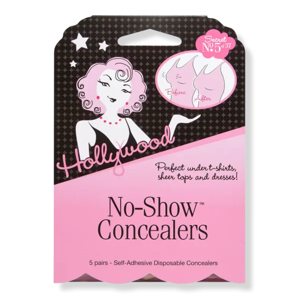 HOLLYWOOD FASHION SECRETS No-show Concealers, Self-adhesive Disposable Nipple Concealers - One-color