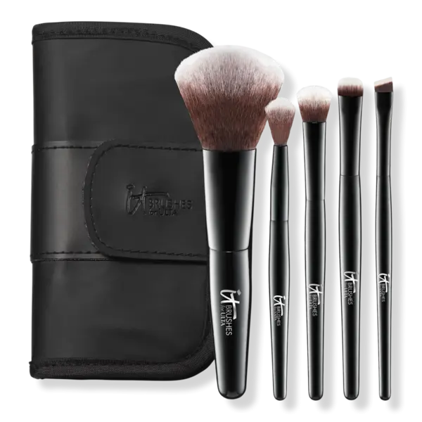 ULTA Your Face & Eye Essentials Mini 5 Pc Travel Brush Set - One-color