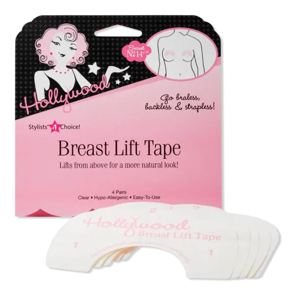HOLLYWOOD FASHION SECRETS Breast Lift Tape, Clear Hypo-allergenic - One-color