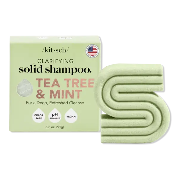 KITSCH Tea Tree & Mint Clarifying Hair Shampoo Bar - One-color