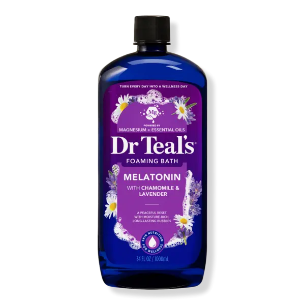 DR TEAL'S Sleep Foaming Bath With Melatonin, Lavender & Chamomile Essential Oils - One-color