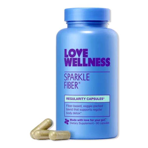 LOVE WELLNESS Sparkle Fiber: Regularity Capsules - One-color