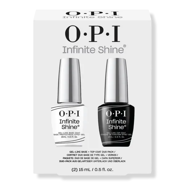OPI Infinite Shine Long Wear Nail Polish Base Coat & Top Coat Duo - One-color