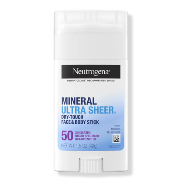 Neutrogena Ultra Sheer Spf 50 Zinc Mineral Sunscreen Stick - One-color