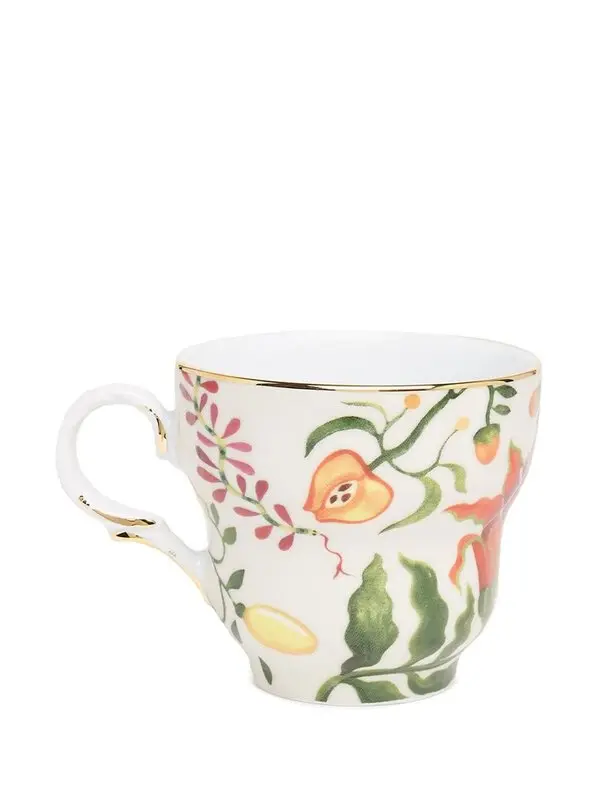 La DoubleJ Big Mama Cup And Saucer - White