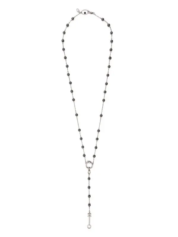 CAPSULE ELEVEN Beaded Rolo-chain Necklace - Black