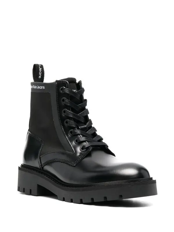 Calvin Klein Leather Combat Boots