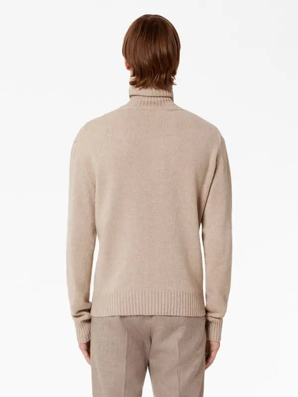 AMI Paris De Coeur Cashmere Jumper - Neutrals