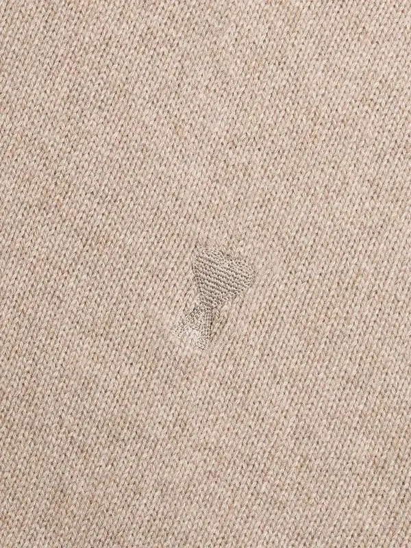 AMI Paris De Coeur Cashmere Jumper - Neutrals