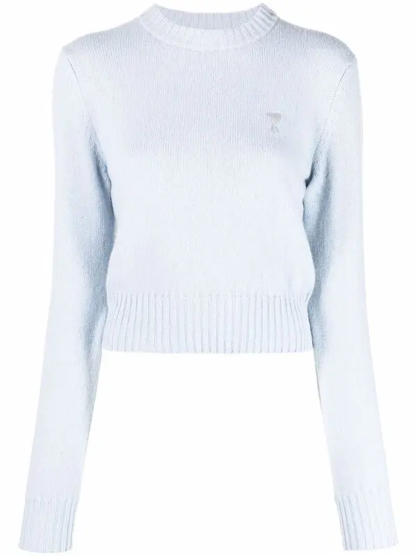 AMI Paris De Coeur Cashmere Sweater - Blue