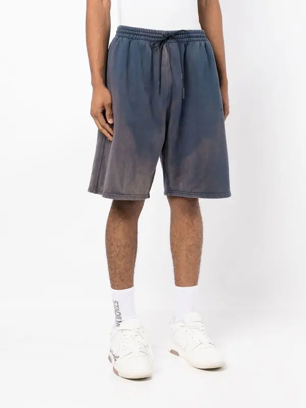 Off-White Diag-stripe Cotton Shorts