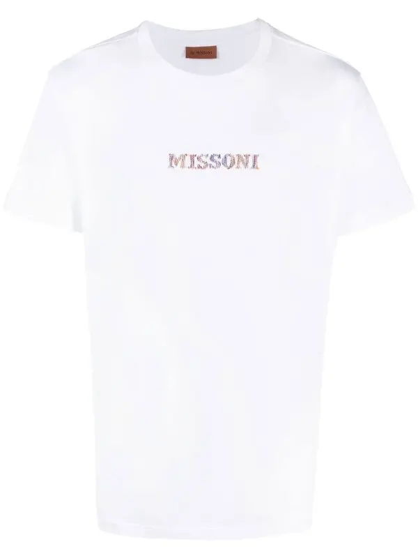 Missoni Logo-embroidered T-shirt - White