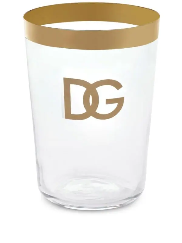 Dolce & Gabbana Logo-print Water Glasses - White