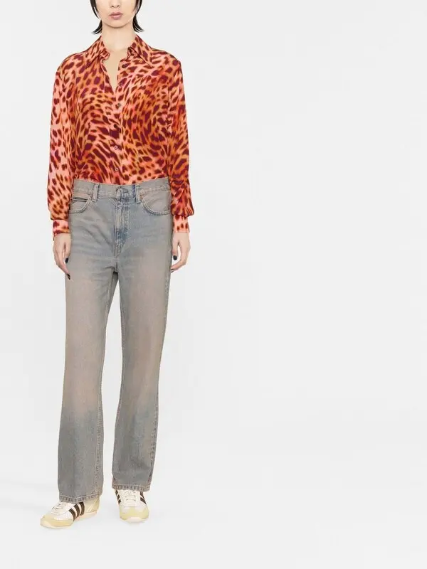 Stella McCartney Leopard-print Silk Shirt