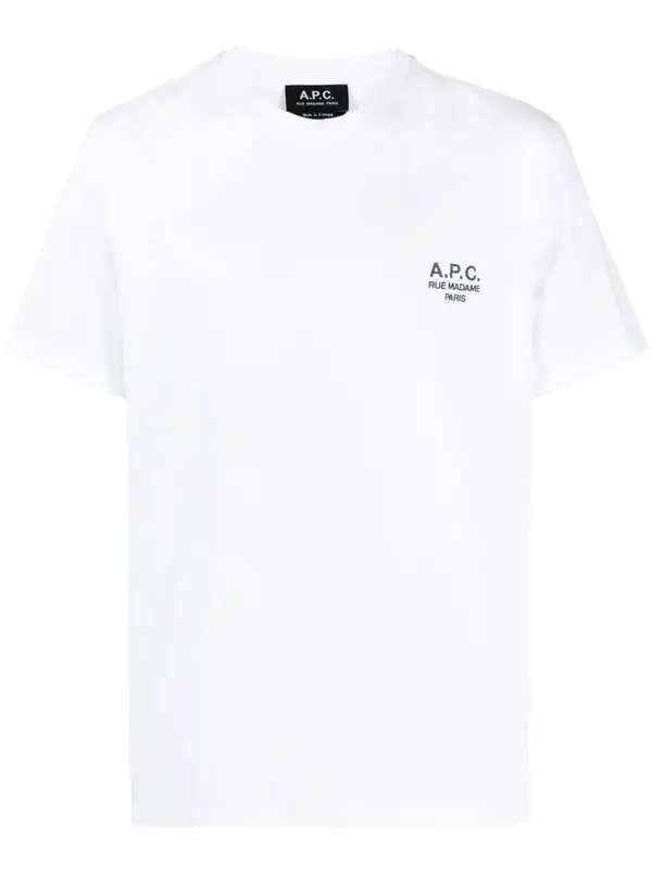 A.p.c. Logo-print Cotton T-shirt - White