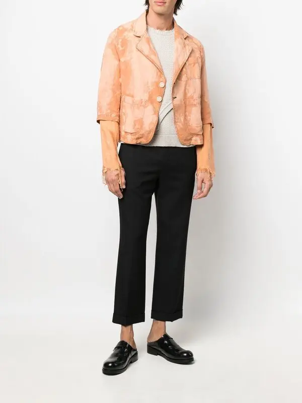 EDWARD CUMING Cropped Bleach Blazer