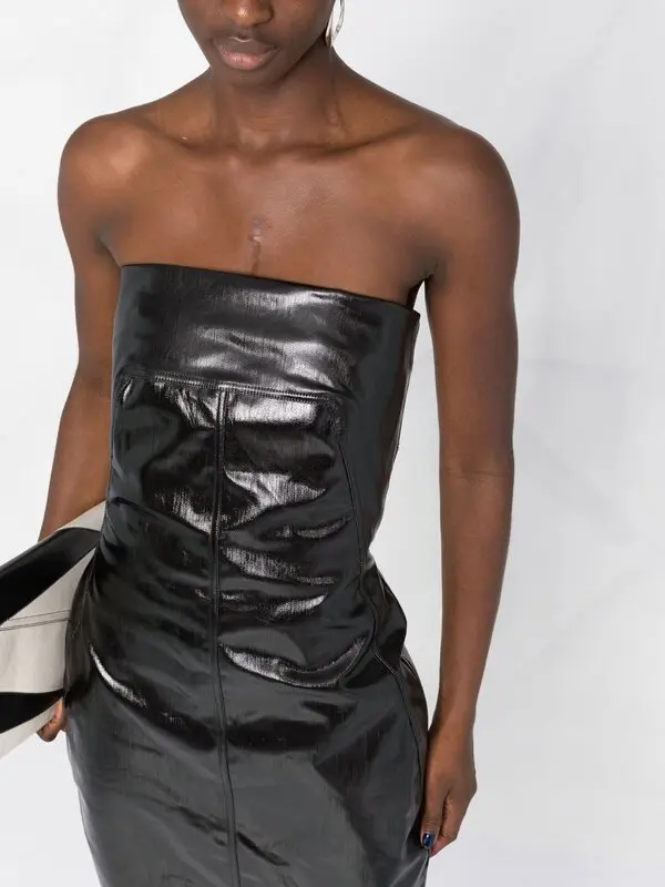 Rick Owens Square-neck Strapless Dress