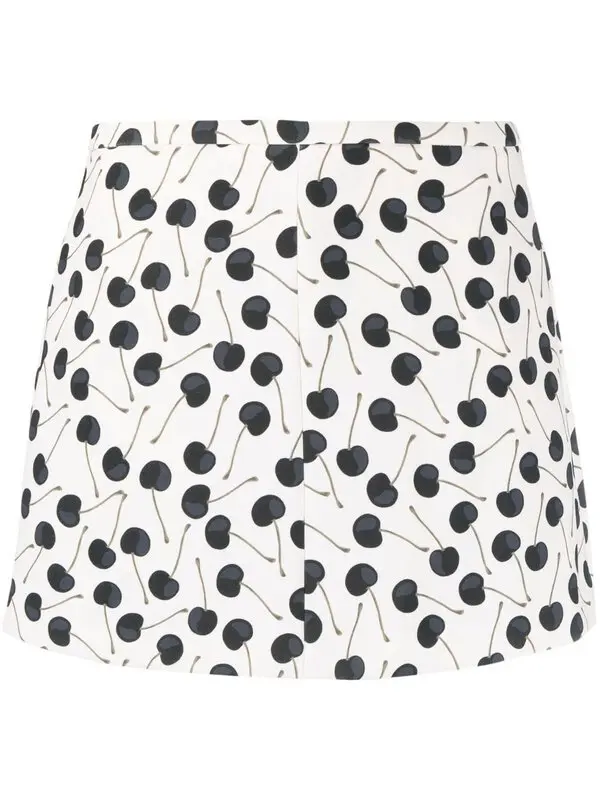 Red Valentino Cherry-print Mini Skort