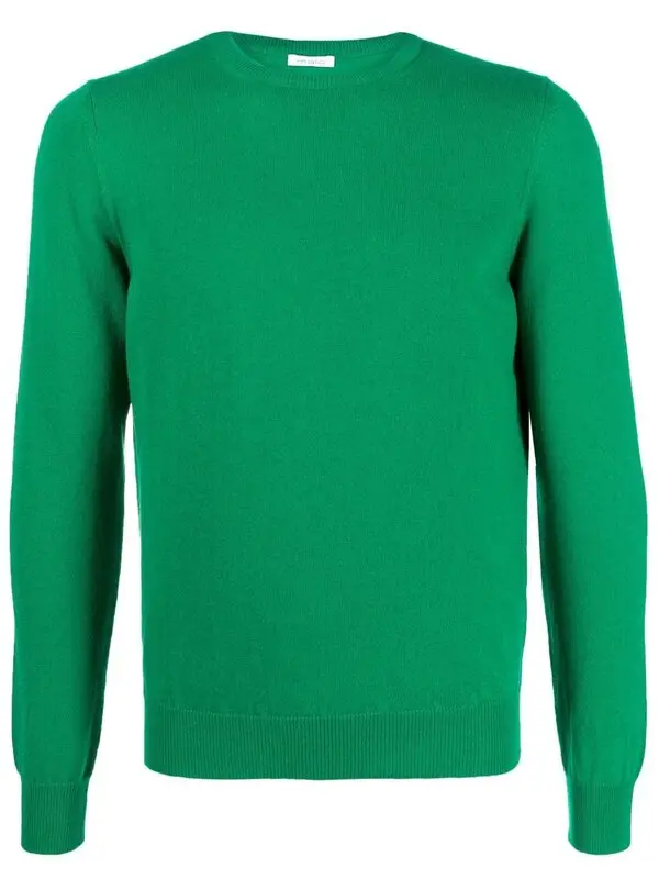 Malo Round-neck Knit Jumper - Green