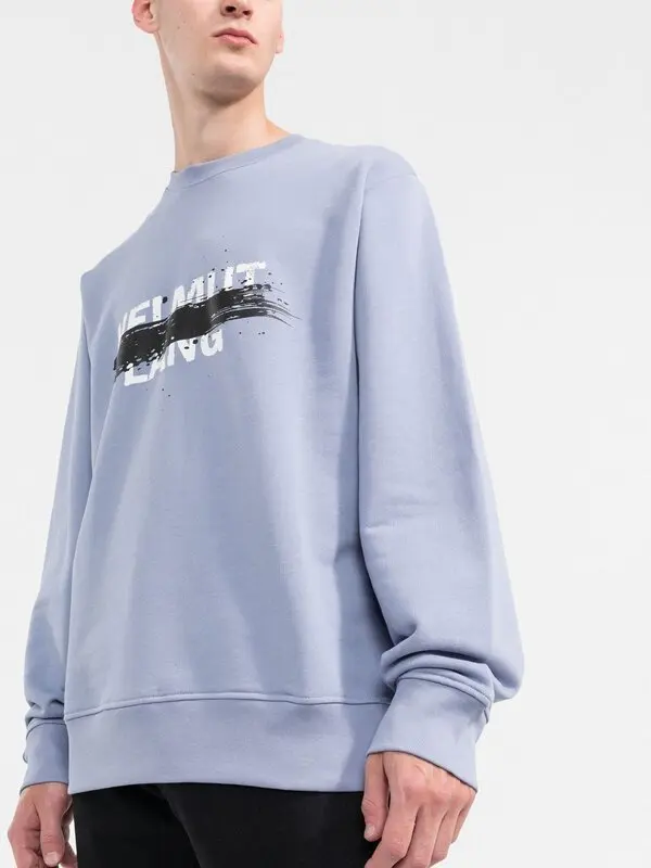 Helmut Lang Painted Logo-print Sweatshirt