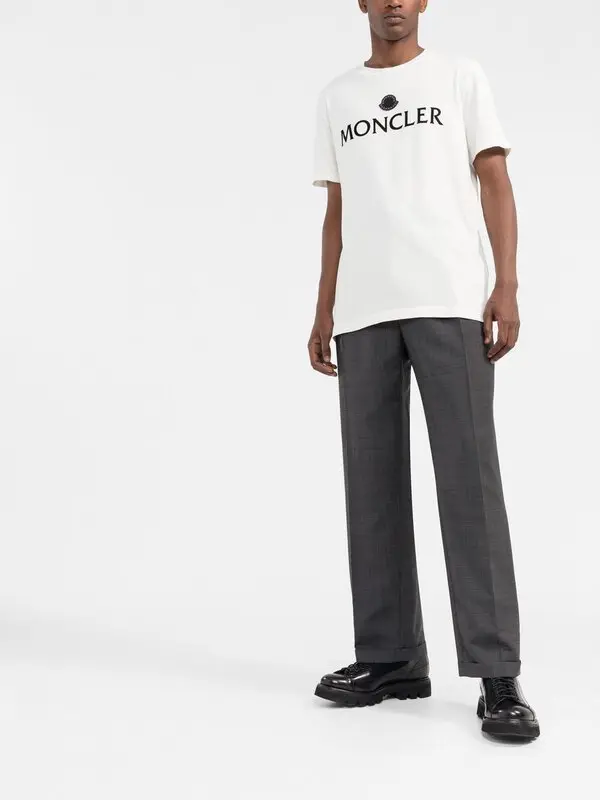 Moncler Logo Print Cotton T-shirt
