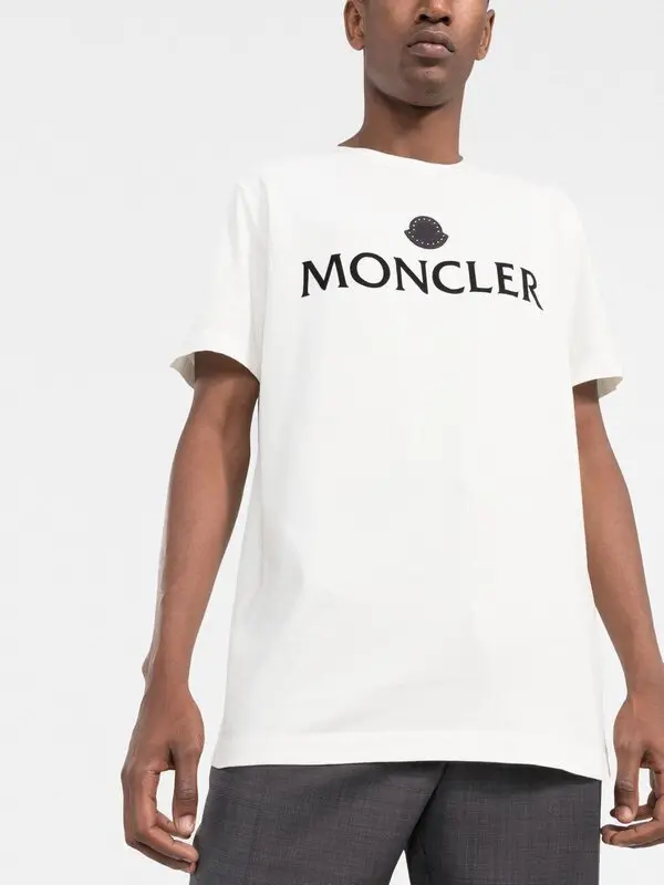 Moncler Logo Print Cotton T-shirt