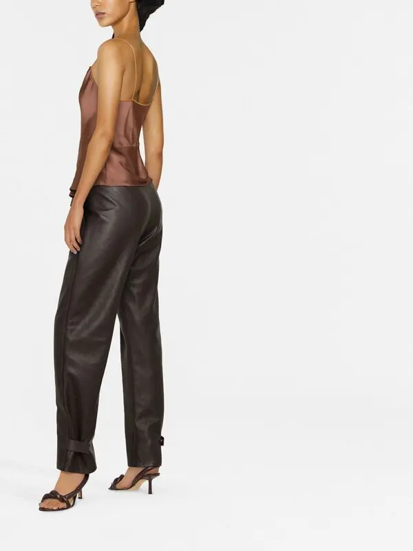 Helmut Lang Asymmetric Draped Satin Top