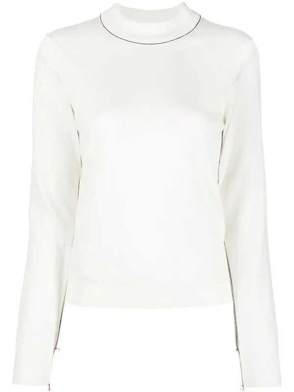MAISON MARGIELA Work-in-progress Wool Sweater - White