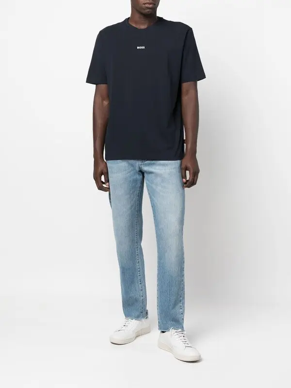 BOSS Logo-print T-shirt - Blue