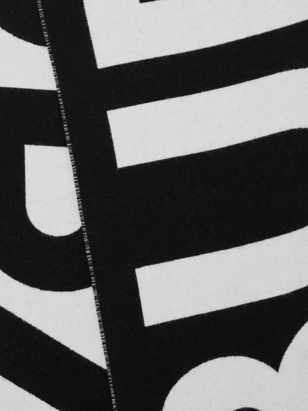 Burberry Logo-jacquard Wool Scarf