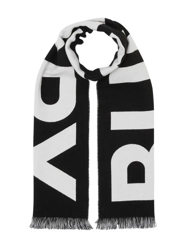 Burberry Logo-jacquard Wool Scarf