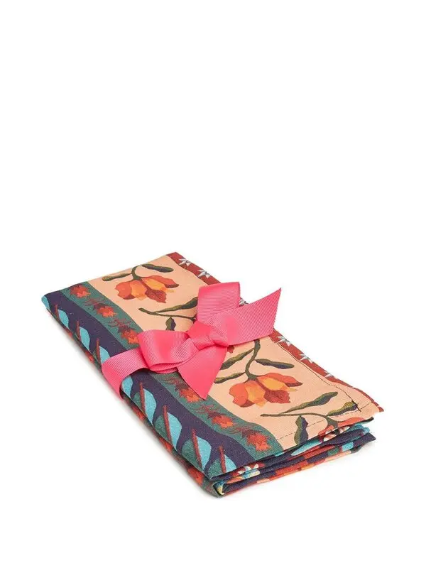 La DoubleJ Strisce Set Of Two Large Napkins