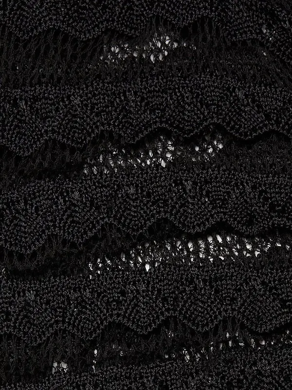 AYA MUSE Elm Crocheted Cotton-blend Maxi Dress Size
