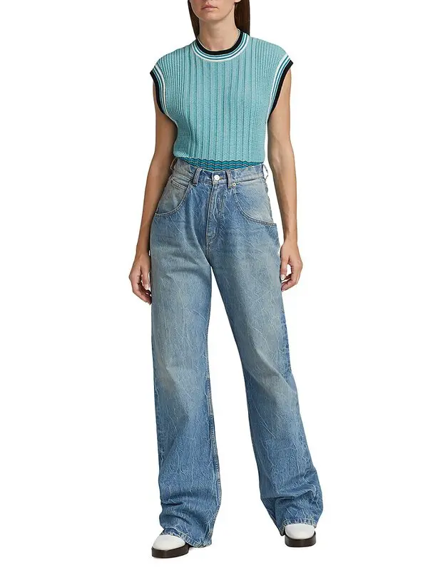 Victoria Beckham Mia High-rise Wide Leg Jeans Size