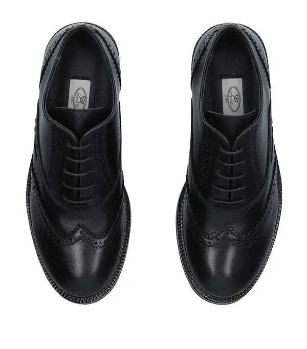 PAPOUELLI Leather Riley School Shoes