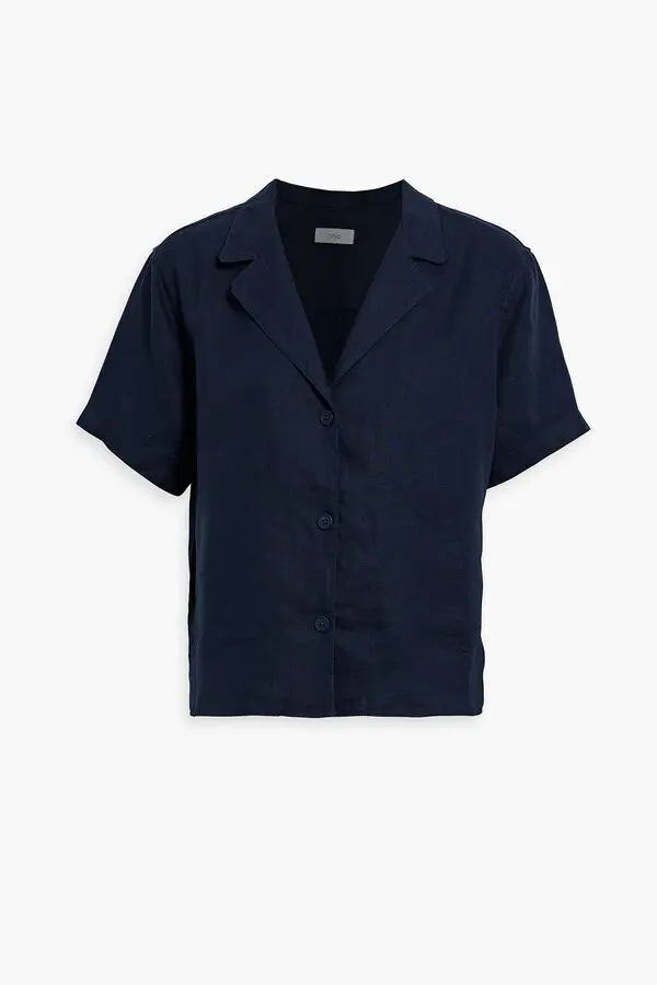 Onia Linen-gauze Vacation Shirt - Navy