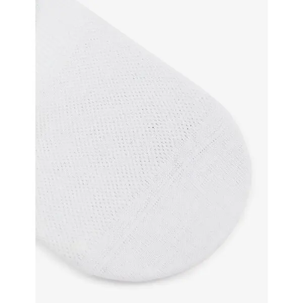 Pantherella Classic Cotton-blend Invisible Socks - White