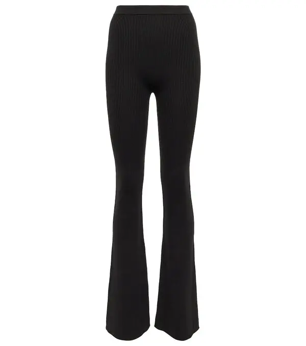 Rick Owens Rib-knit Wool-blend Pants
