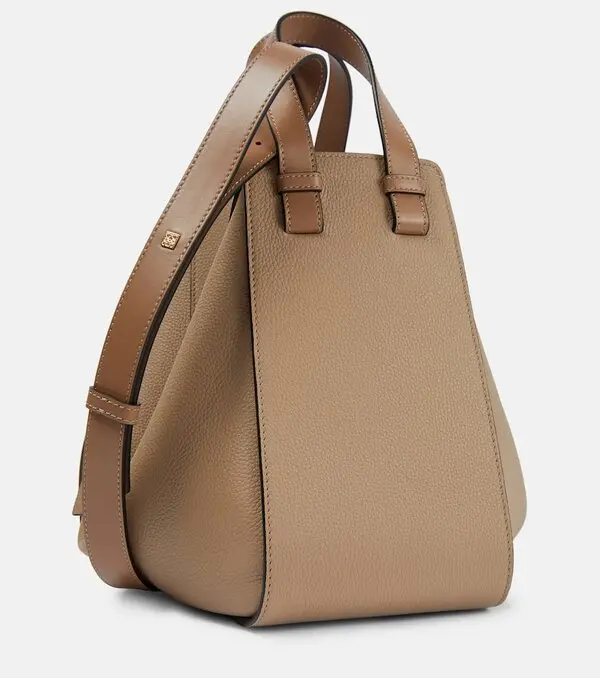 Loewe Hammock Small Leather Shoulder Bag - Beige