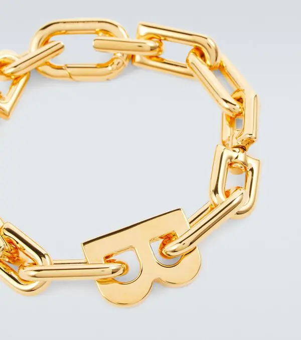 Balenciaga B Chainlink Bracelet - Gold