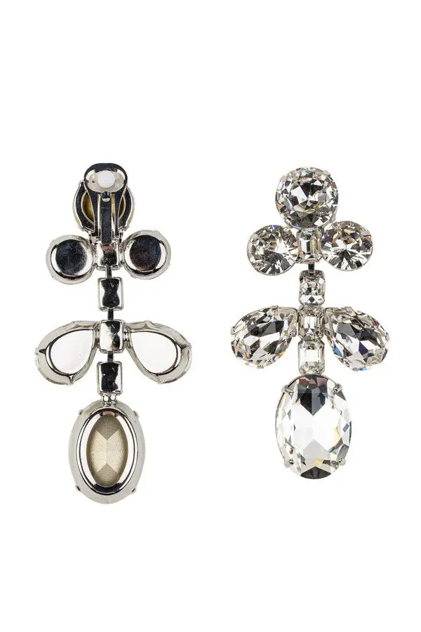KENNETH JAY LANE Crystal Drop Clip-on Earrings