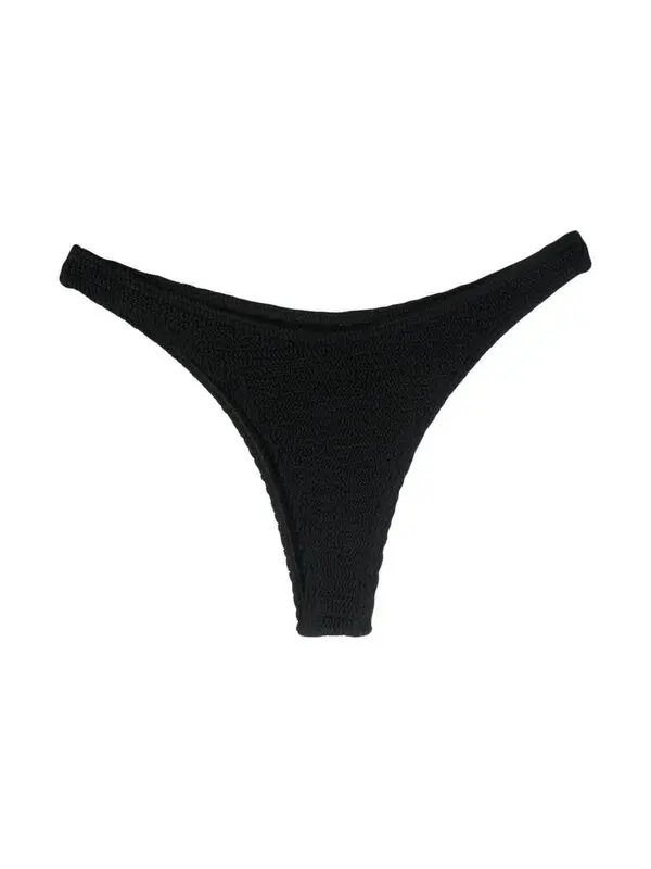 Bond Eye Bound Seersucker Bikini Bottom - Black