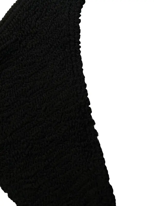 Bond Eye Bound Seersucker Bikini Bottom - Black