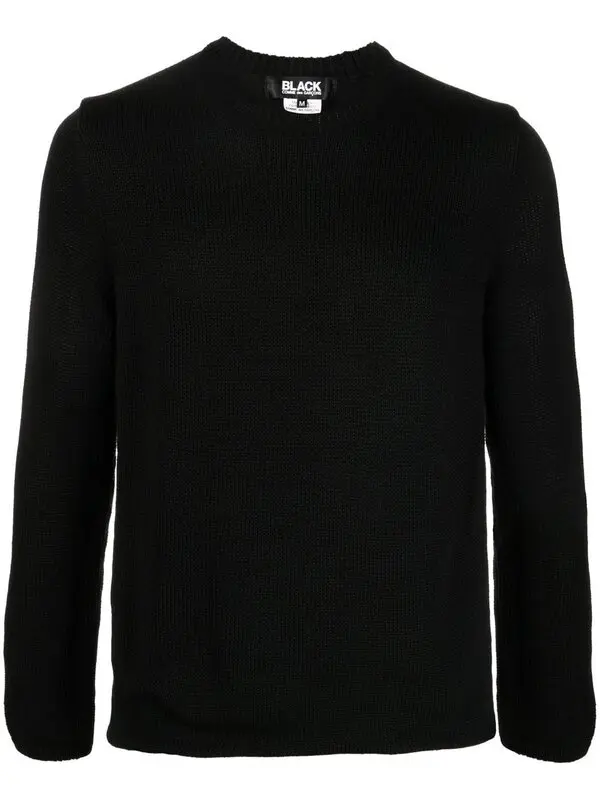 BLACK COMME DES GARÇONS Crew-neck Reversible Jumper