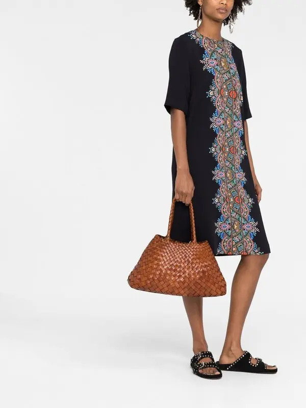 Dragon Diffusion Woven Tote Bag - Brown