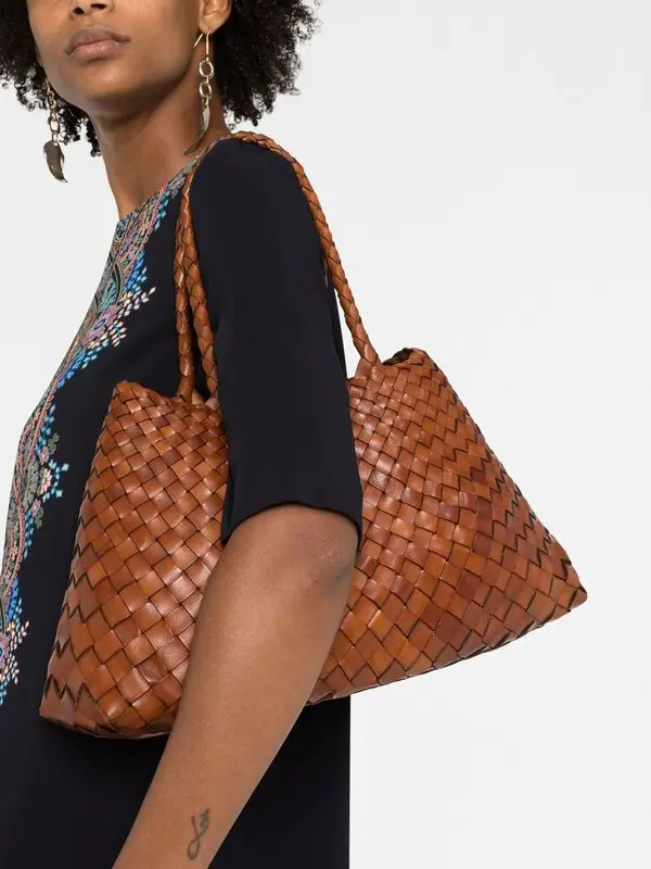 Dragon Diffusion Woven Tote Bag - Brown