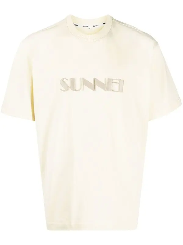 Sunnei Embroidered-logo Cotton T-shirt