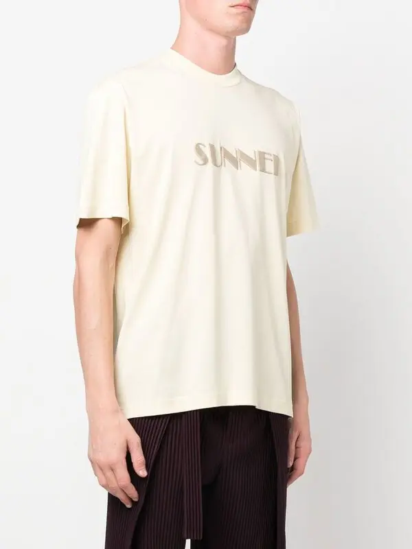 Sunnei Embroidered-logo Cotton T-shirt