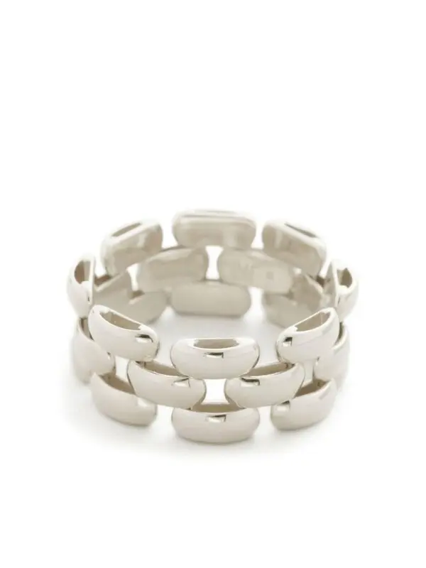 Monica Vinader Heirloom Chain Ring - Silver