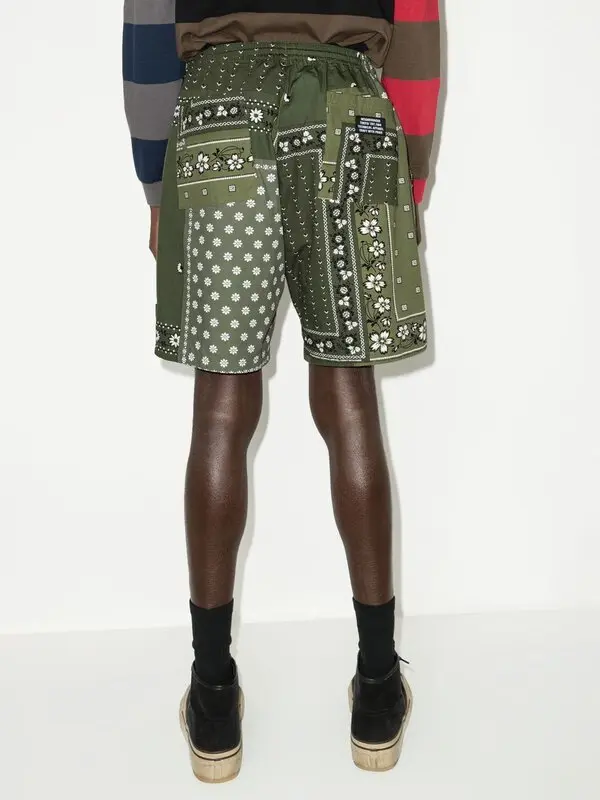 NEIGHBORHOOD Bandana Patchwork Bermuda Shorts